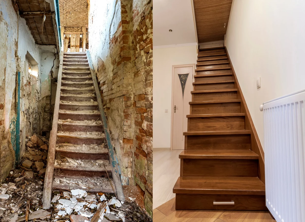 Alte Holztreppe Sanieren
